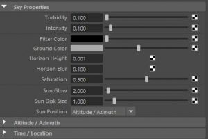 How to Adjust ProRender’s Sun & Sky Settings in Maya - Render Pool-Cloud-based GPU rendering